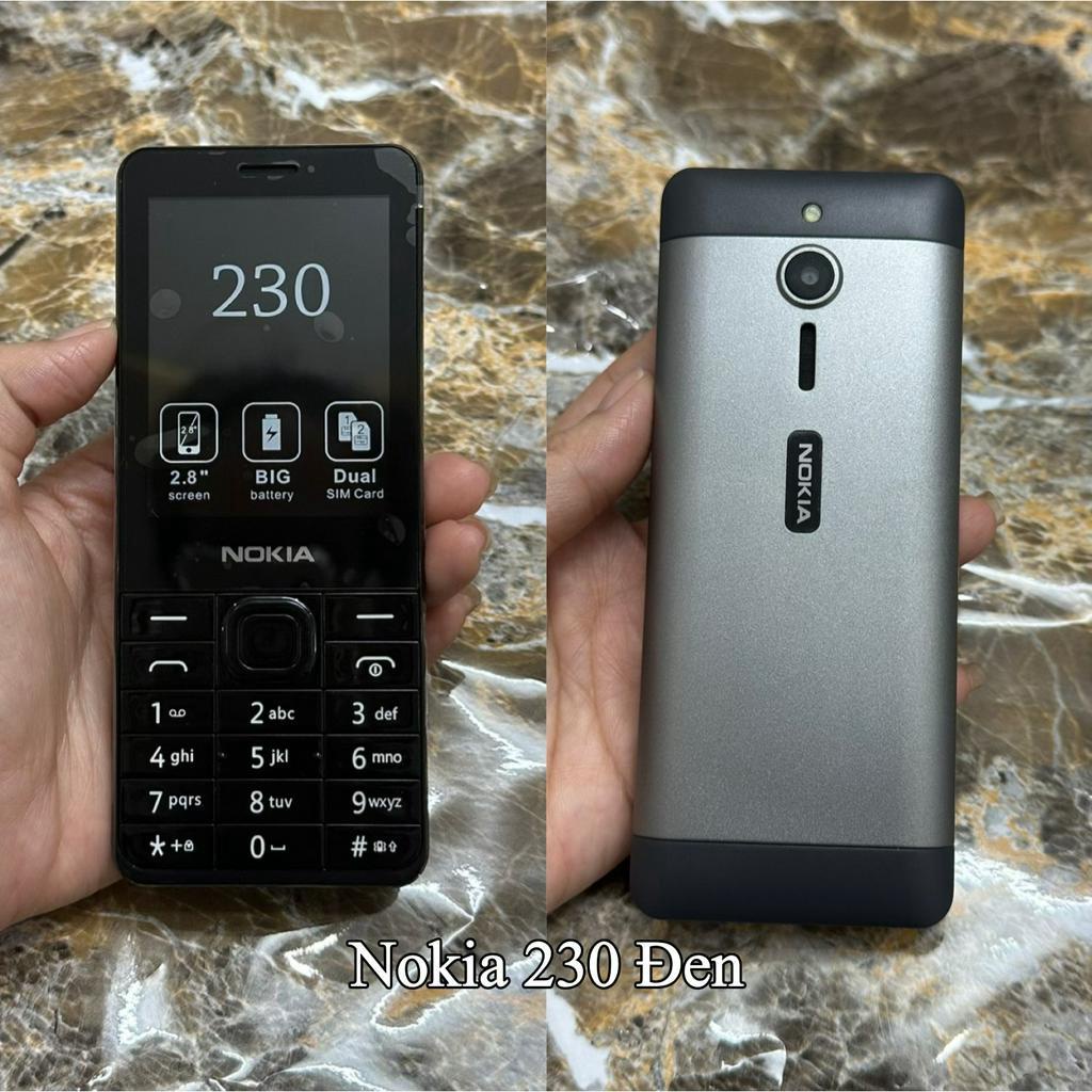 Điện thoại NOKIA 230, màn hình to, phím lớn, 2 sim, vỏ nhôm bền vô đối ...