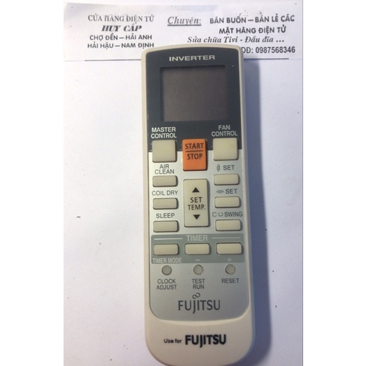 Điều khiển điều hoà FUJITSU INVERTER(tặng kèm pin) | Shopee Việt Nam