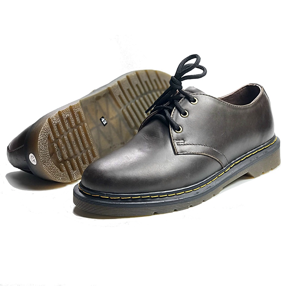 Giày tây nam Derby Dr Martens 1461 MAD Shoes wax Crazy Horse full Black ...