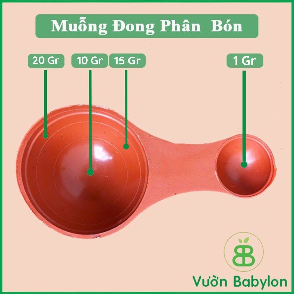 Muỗng Đong Phân Bón Dạng Bột VUONBABYLON, Định Lượng Sẵn - 1 Cái 5G/10G/15G/20G | Shopee Việt Nam