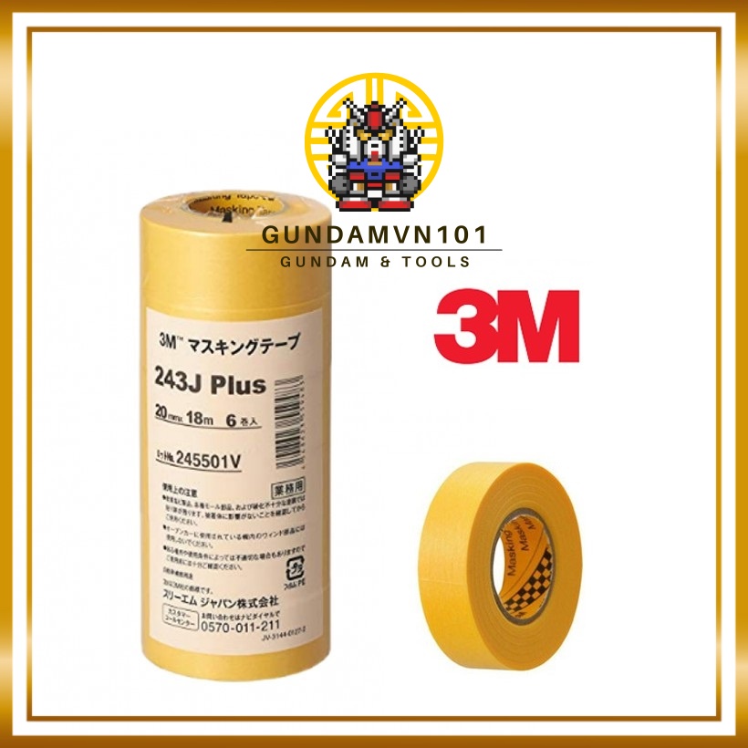 MASKING TAPE 3M 243J - Băng keo giấy washi che sơn tape mod bàn phím cơ | Shopee Việt Nam
