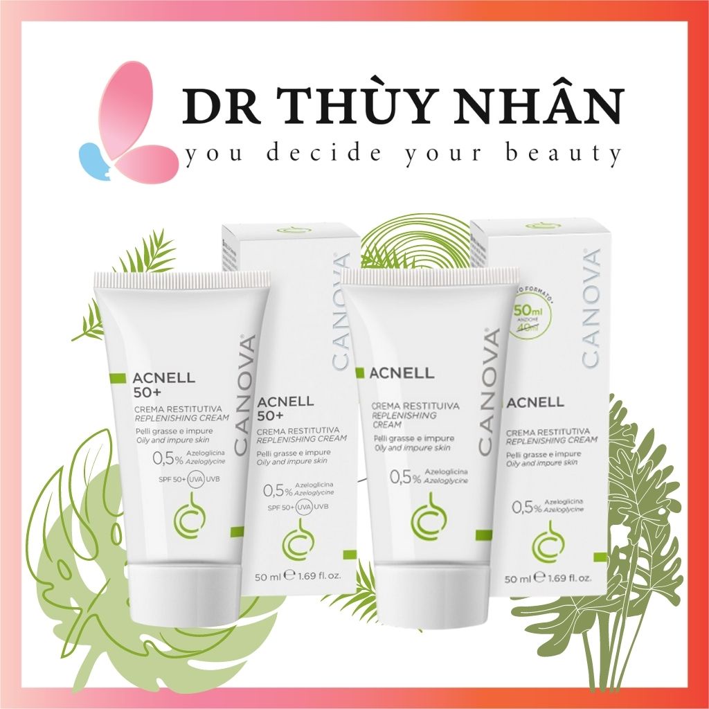Kem ngừa mụn CANOVA ACNELL cho da dầu mụn da nhạy cảm kiểm soát dầu ...