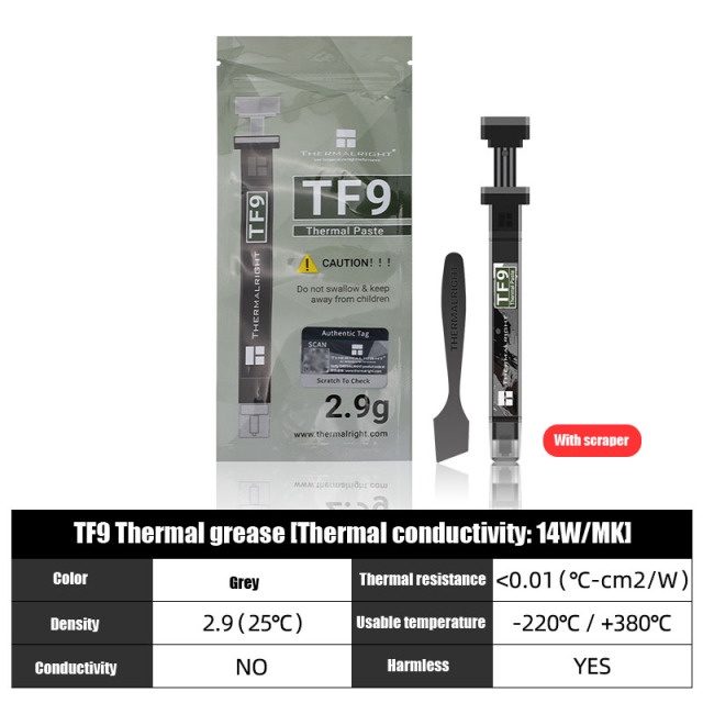 Thermalright TF9/TF8/TF7/TFX/Silver King 14W/M.K CPU GPU Thermal grease cooling computer ...