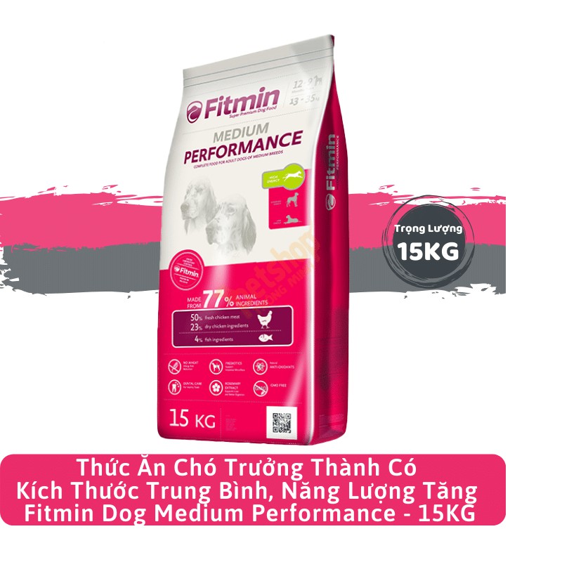 Thức Ăn Chó Trưởng Thành Có Kích Thước Trung Bình 15kg - Fitmin Dog ...