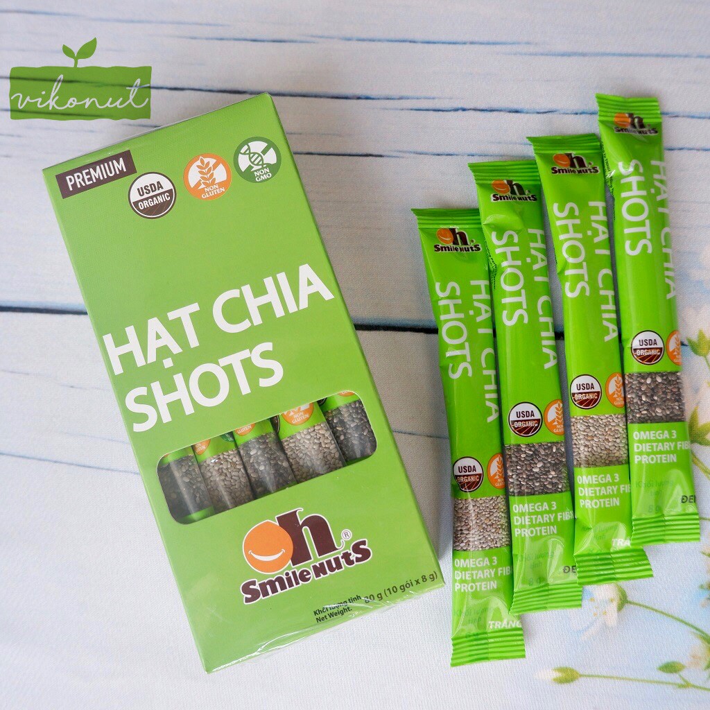Hạt Chia Shots Nam Mỹ gói nhỏ tiện dụng [80gr] - Chia Seed | Shopee ...