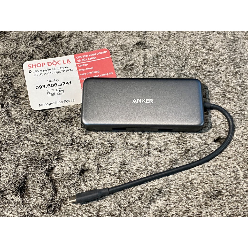 Bộ chuyển đổi Anker USB-C 7-in-1 USB-C PD Ethernet Hub A8352 | Shopee ...