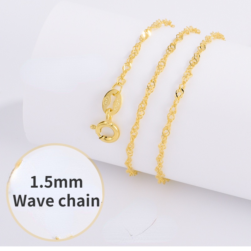 Vàng 18K S925 bạc sterling Vòng cổ Thiết kế khác nhau / Chiều dài mạ vàng Dây chuyền nữ trang ...