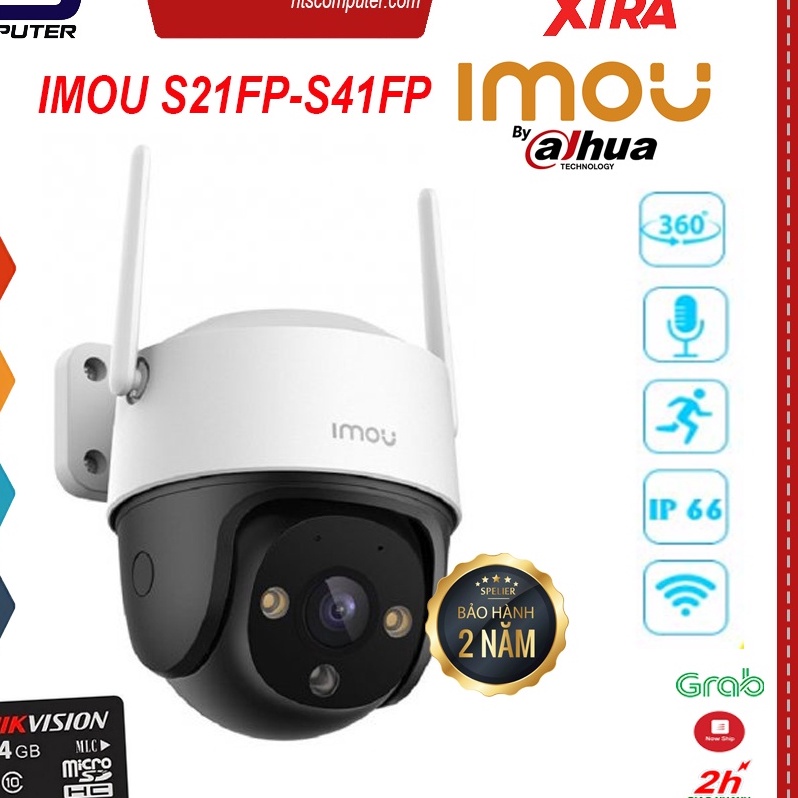 CAMERA IMOU WIFI NGOÀI TRỜI XOAY 360 S21FP-S41FP chính hãng | Shopee ...