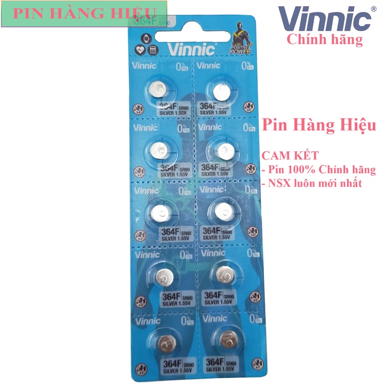 Pin đồng hồ oxit bạc Vinnic 364/ SR621SW / SR60 / 364F (Loại tốt - Giá ...