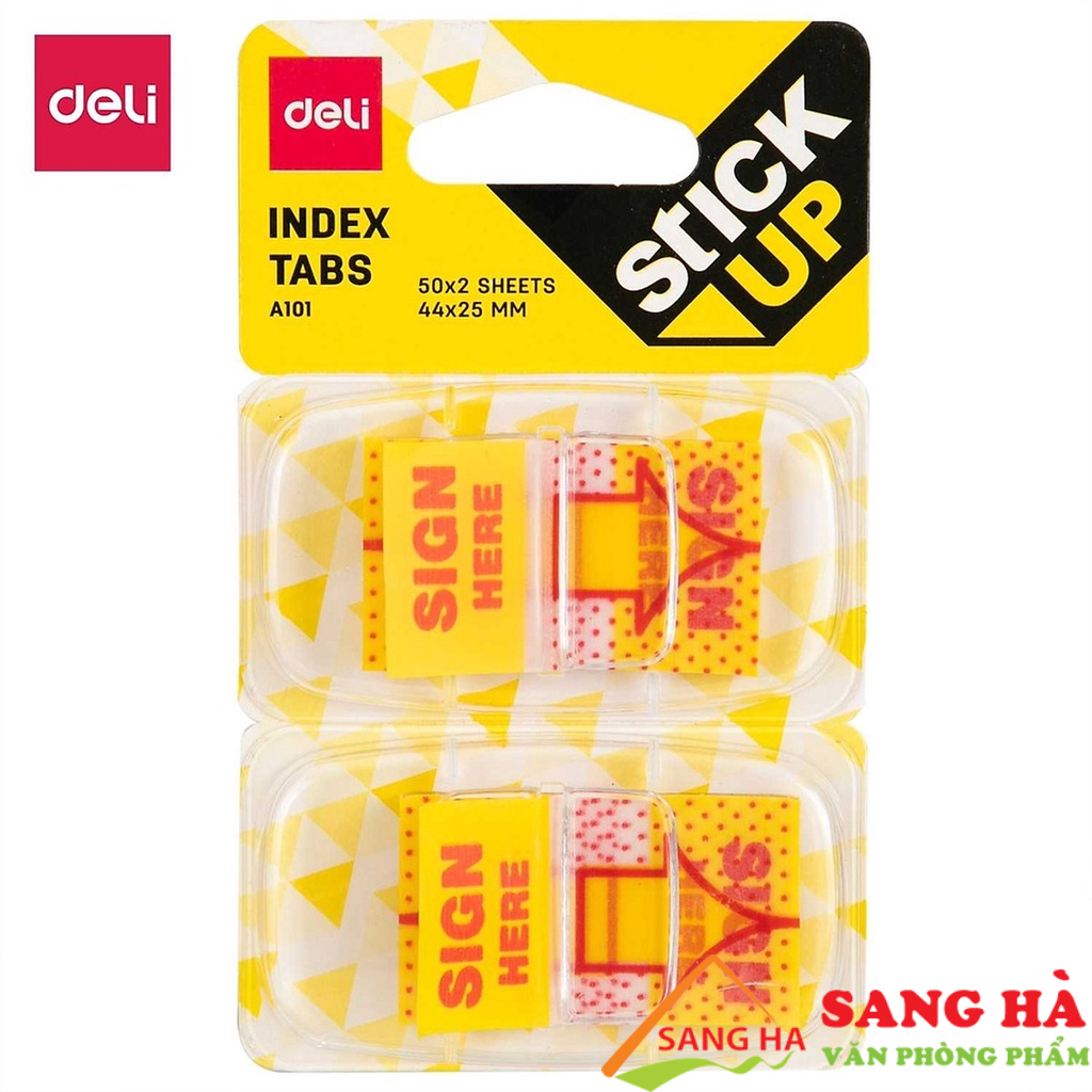 Giấy note phân trang trình ký SIGN HERE A101 - Hàng chính hãng Deli ...