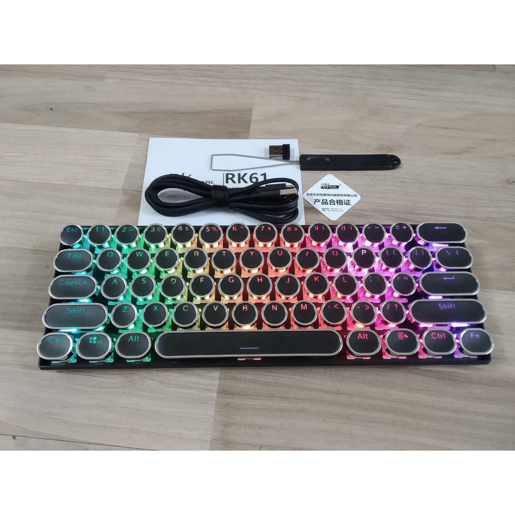 Bàn Phím Cơ Không Dây HOTSWAP RK61 RGB/ Đơn Sắc - Bản Classic. | Shopee Việt Nam