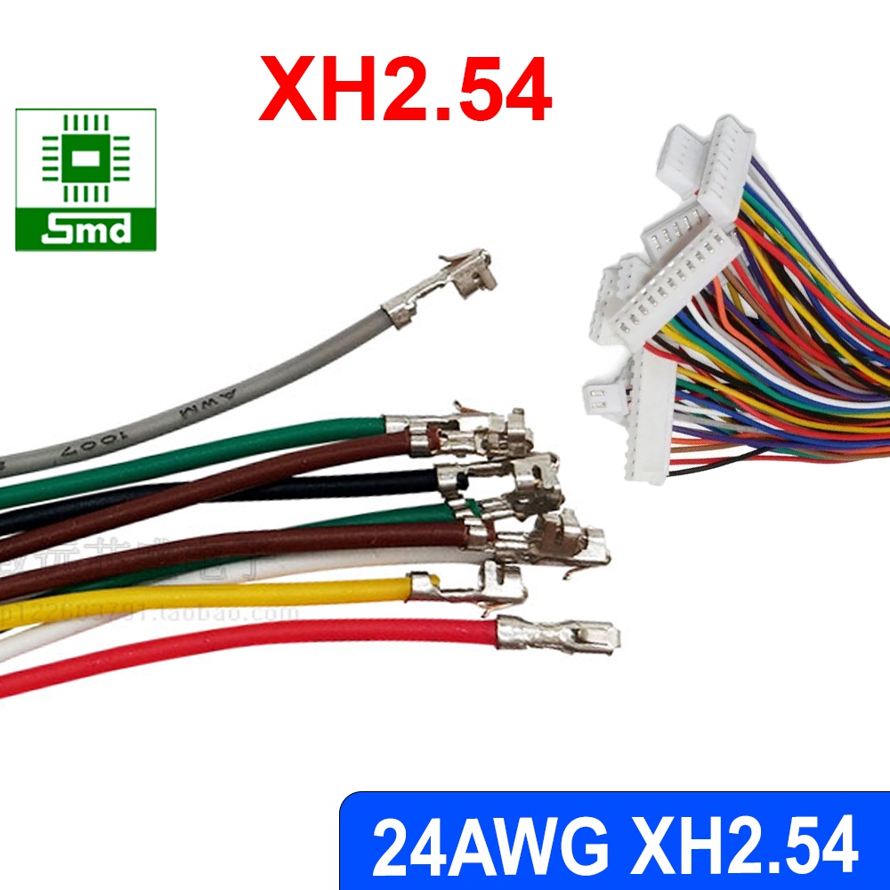 Dây XH2.54 24AWG 0.2 mm bấm sẵn cose 1 đầu 2 đầu nhiều màu 2P 3P 4P Dây bus XH 2.54 mm 10Cm 20Cm ...