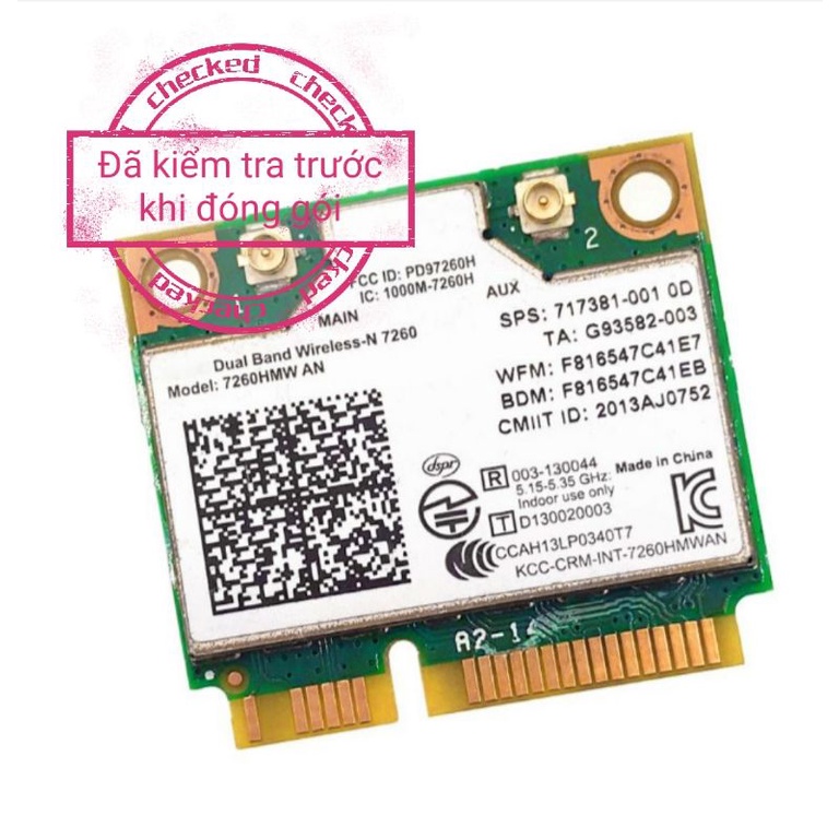 card wifi tích hợp Bluetooth chân cắm mini PCI Express cho laptop và ...