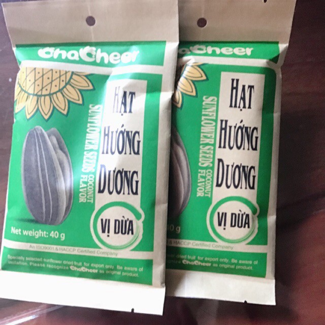 COMBO 2 GÓI HẠT HƯỚNG DƯƠNG CHACHEER VỊ DỪA | Shopee Việt Nam