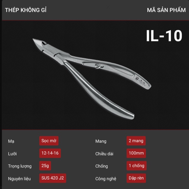 Kềm cắt da IL10 AAA(hàng độc quyền) | Shopee Việt Nam
