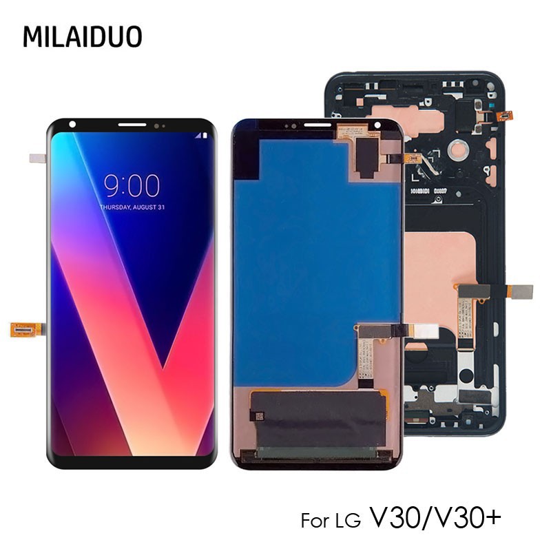 Dành Cho LG V30 / V30 + V30 Plus 6.0 "Màn Hình LCD Super AMOLED Bộ Số ...