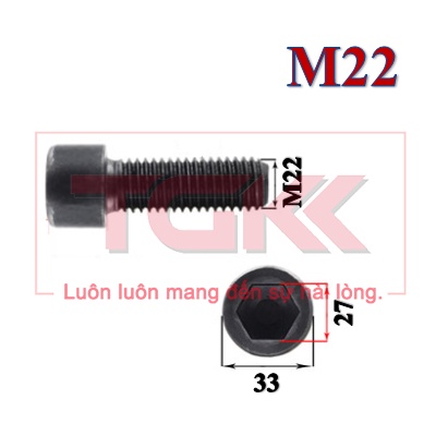 Bulong LGC (Lục giác chìm) đầu trụ M22 (40-120mm) | Shopee Việt Nam
