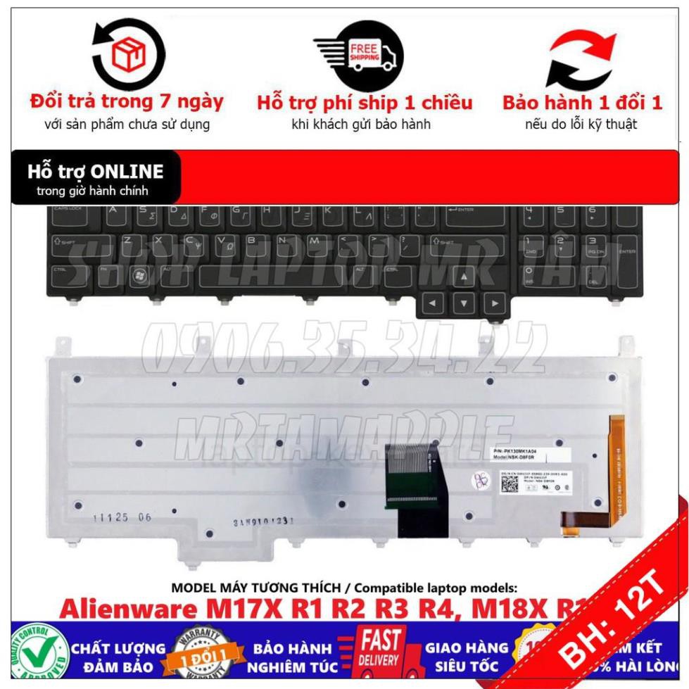 BH12TH] (KEYBOARD) BÀN PHÍM LAPTOP DELL ALIENWARE M17X (RENEW, BH 6TH ...