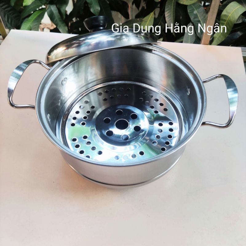 Nồi hấp inox 21cm - Nồi đun bếp từ, Nồi sử dụng cho mọi loại bếp ...