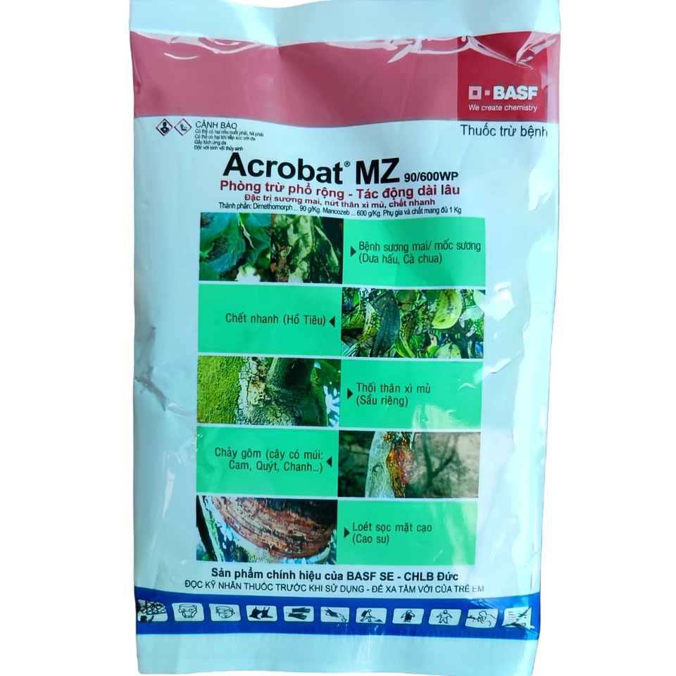 ACROBAT MZ 90/600WP Trừ Nấm Bệnh Gói 100g (Hoạt chất Mancozeb và ...