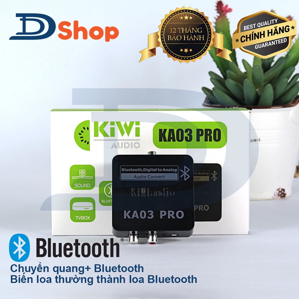 Bộ chuyển quang Kiwi KA03 Pro, Tích hợp Bluetooth, Hàng chính hãng ...