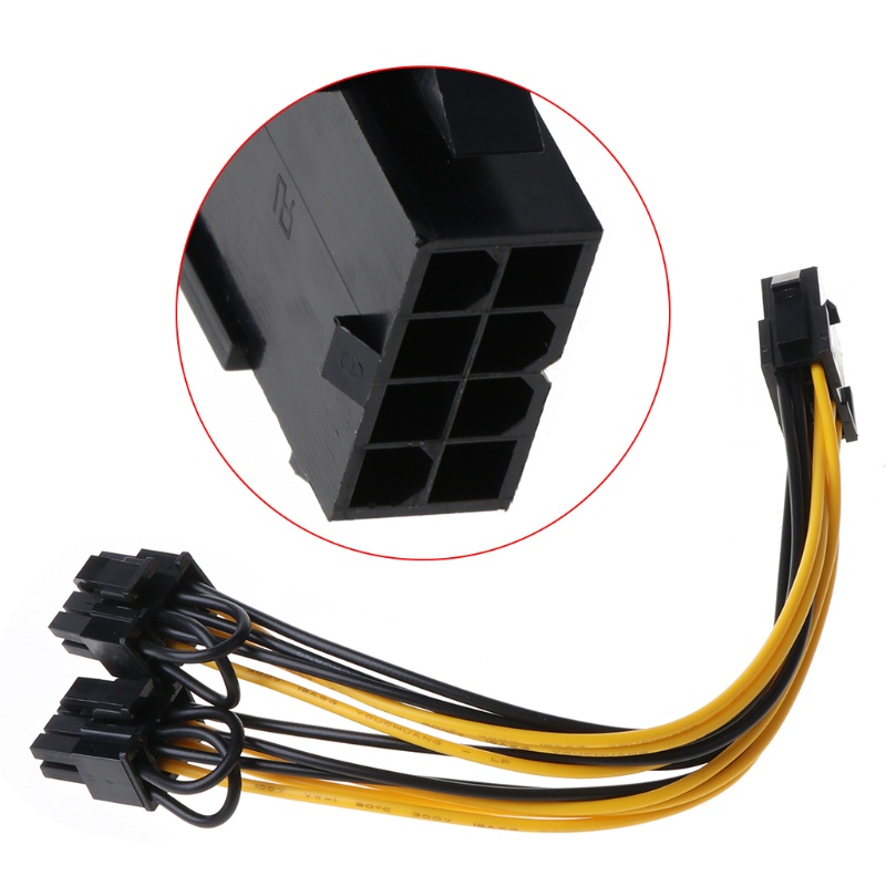 R * 8Pin sang Dual 8 Pin Nguồn Điện Dây Nối Dài Cáp GPU 8 Pin CPU sang ...