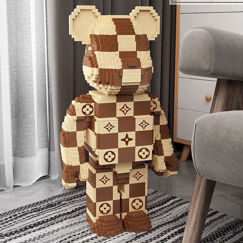 [ ORDER ] L.V Bearbrick Lego 1000% Gấu phiên bản mới ra mắt | Shopee ...