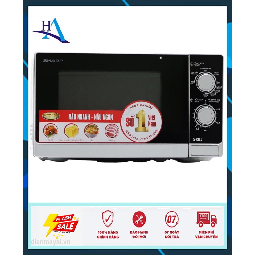 Lò Vi Sóng có nướng SHARP R-G222VN-S 20 Lít (Miễn phí giao tại HCM-ngoài tỉnh liên hệ shop ...