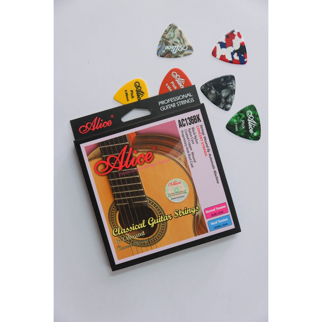 Dây đàn Guitar Classic Alice AC136BK | Shopee Việt Nam