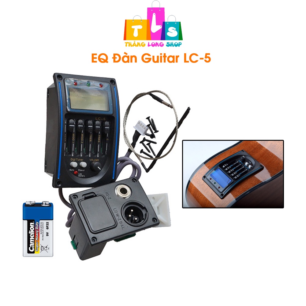 EQ LC-5 - Bộ chỉnh âm Đàn ghi ta 5 băng tần Preamb EQ LC5 | Shopee Việt Nam