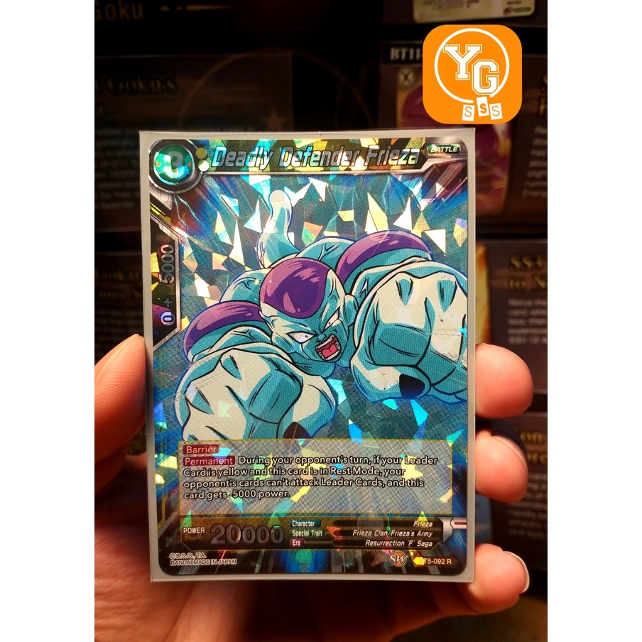 [Thẻ bài Dragon Ball] Chính hãng Bandai Deadly Defender Frieza - BT5-092 - Rare Foil | Shopee ...