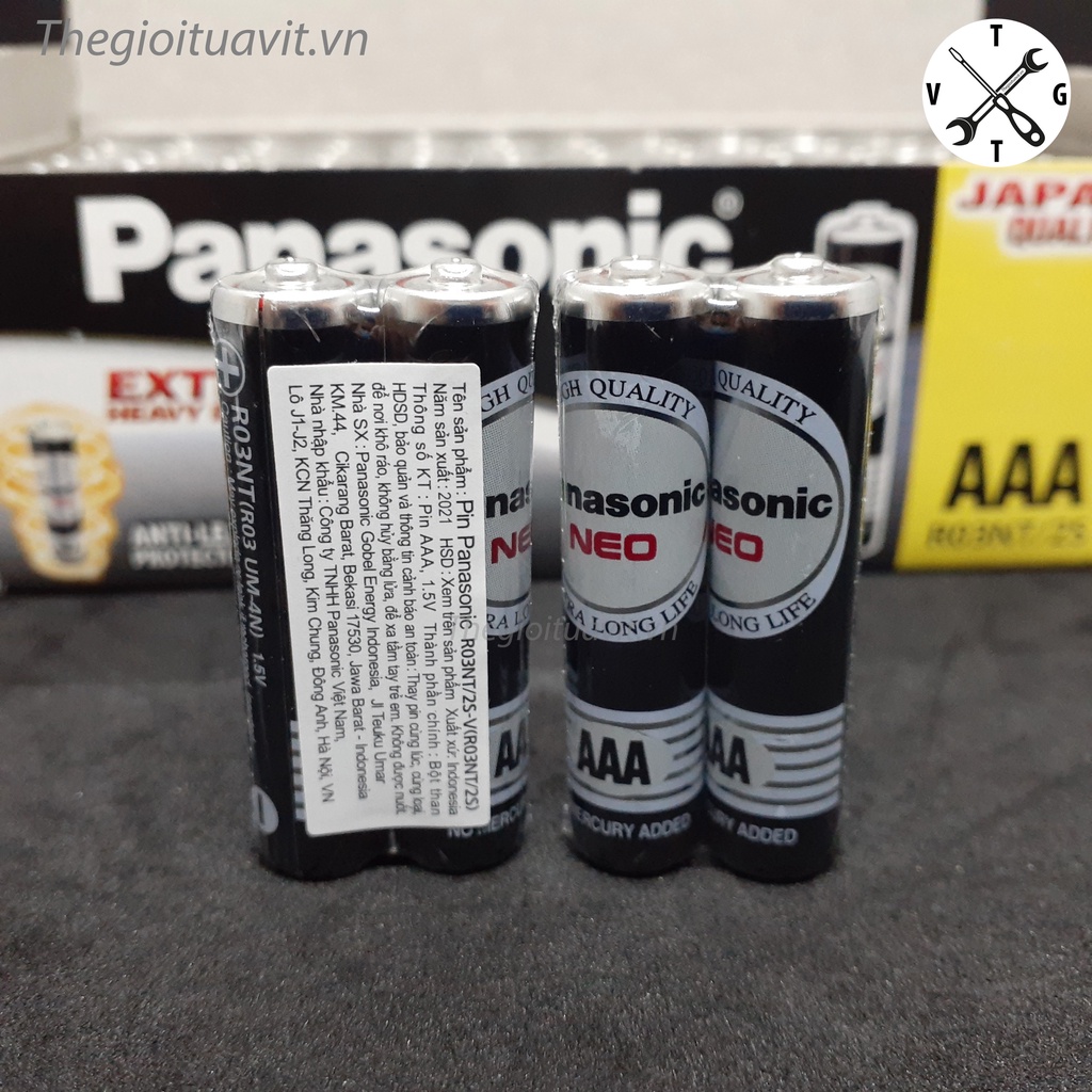 Hộp 60 viên Pin đũa AAA Panasonic EXTRA Heavy Duty chính hãng | Shopee Việt Nam