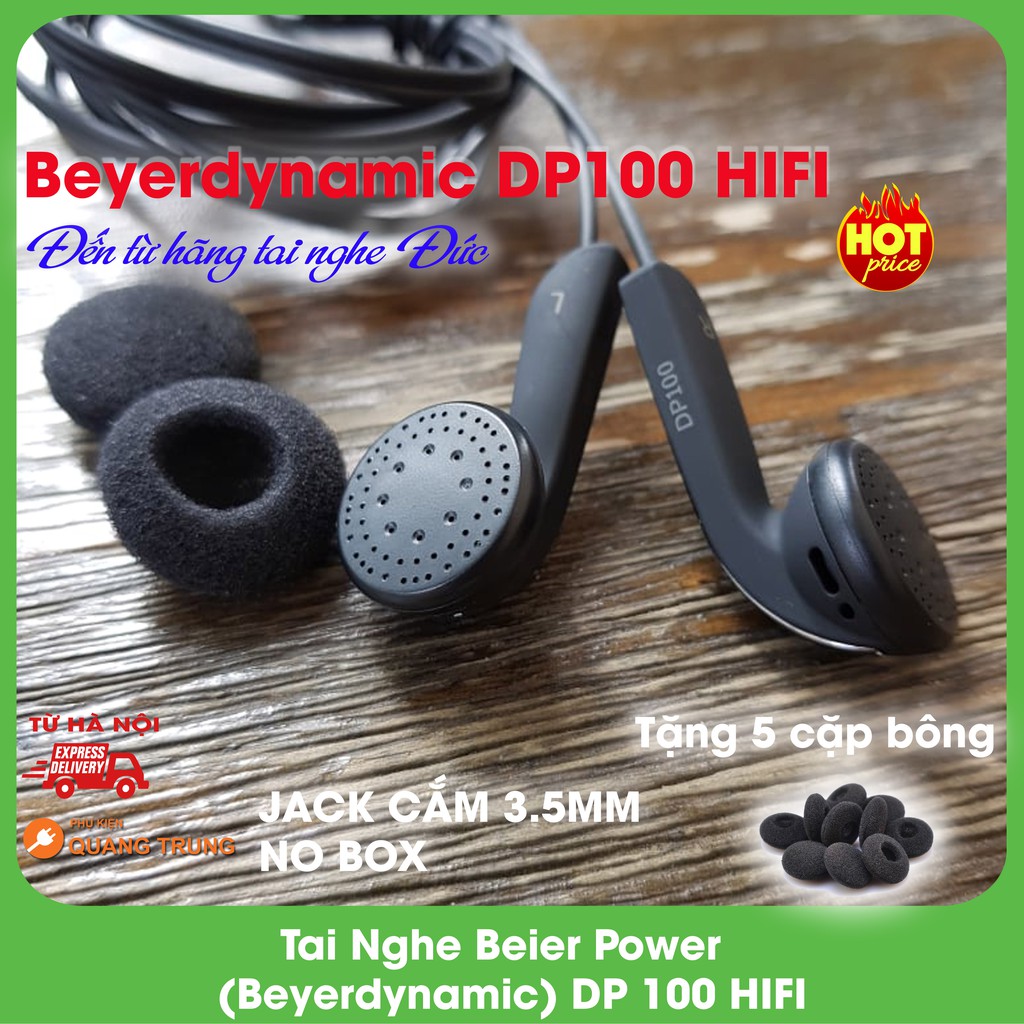 Tai Nghe Beier Power (Beyerdynamic) DP100 HIFI,Chuẩn cắm 3.5mm,tặng 5 ...