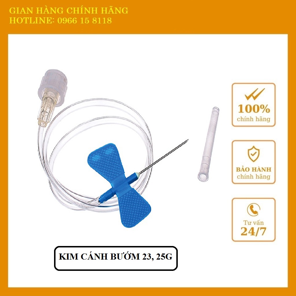 Kim lấy máu chân không, kim cánh bướm 23G, 25G | Shopee Việt Nam