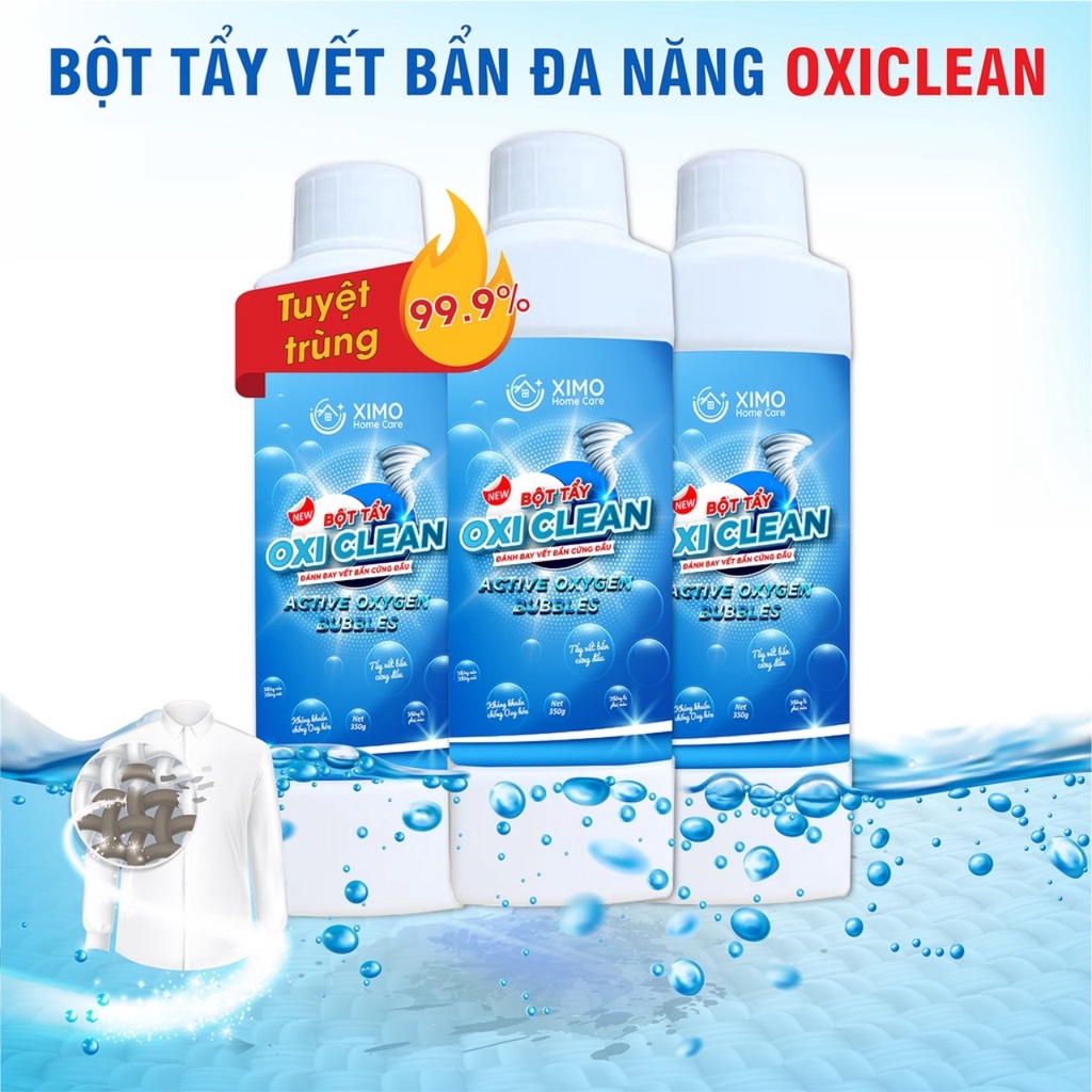 Bột tẩy trắng quần áo Oxi Clean Ximo Home đánh bay mọi vết ố bẩn cứng ...