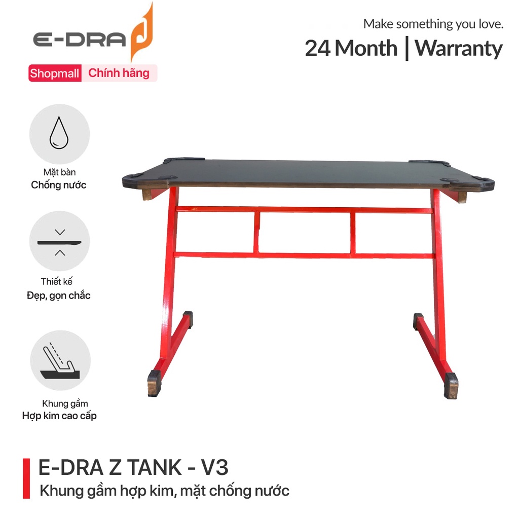 Bàn chơi game E-DRA Z Tank V3 - Mặt chống nước, chống thấm - Khung gầm ...