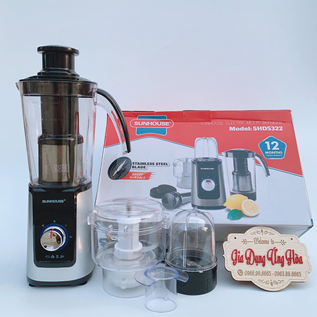 Máy xay sinh tố đa năng Sunhouse SHD5322- hàng chính hãng sunhouse ...