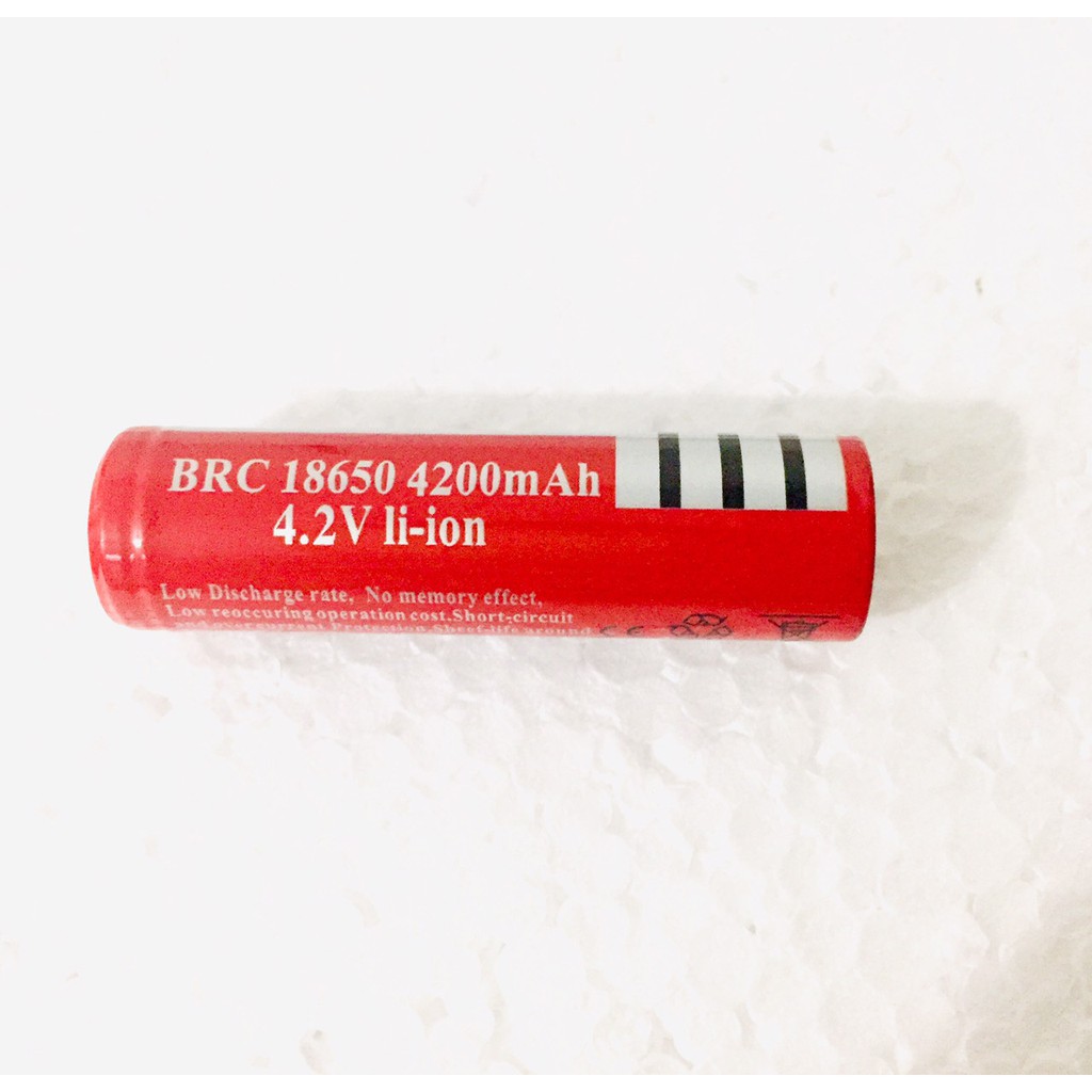 Pin sạc 18650 4.2V 4200mAh dung lượng cao dùng cho đèn pin, quạt mini ...
