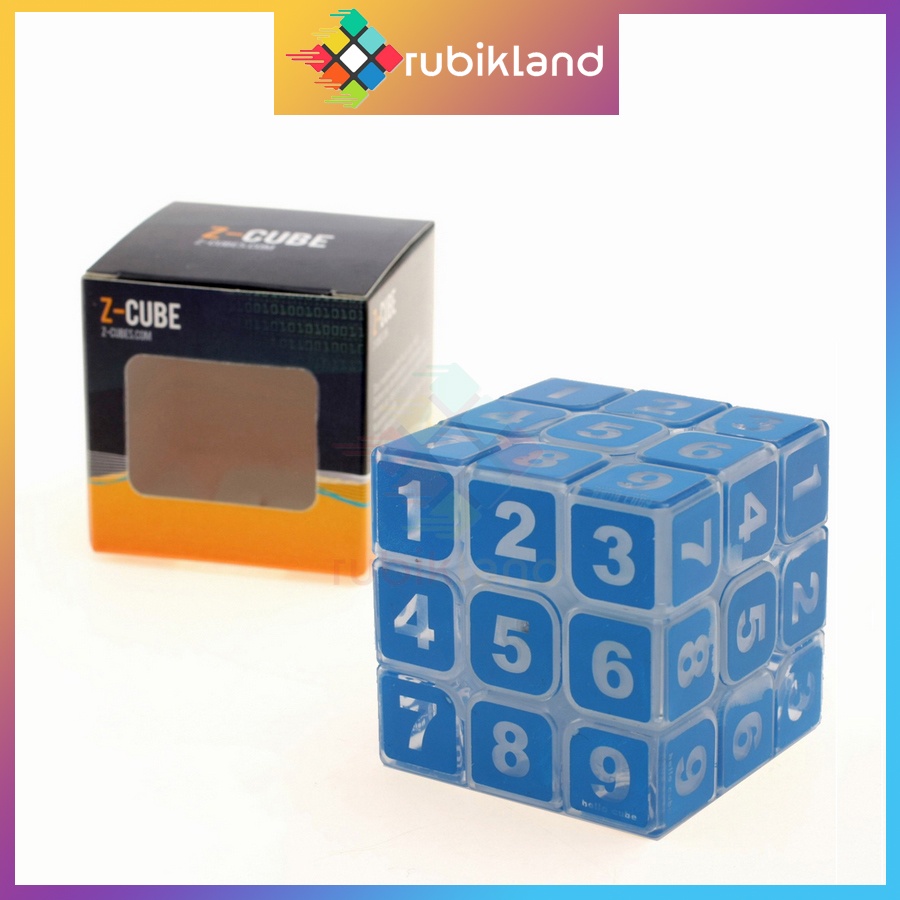 Rubik ZCube 3x3 Sudoku Cube Rubic Biến Thể Transparent Number Số Học ...