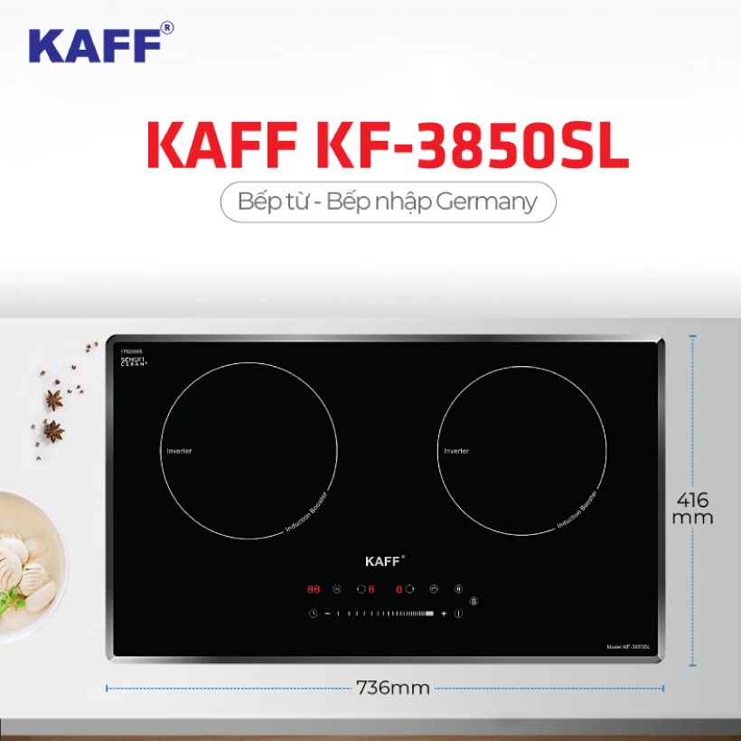 Bếp từ đôi cảm ứng KAFF KF-3850SL - HÀNG NHẬP GERMANY - Bảo hành chính ...