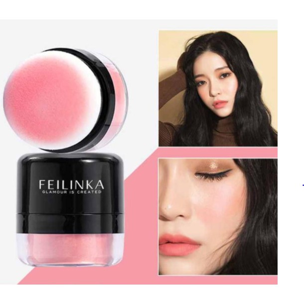 Phấn Má Dạng Bột Sẵn Mút Cực Xinh Feilinka, Có Sẵn Gương Tiện Lợi ...
