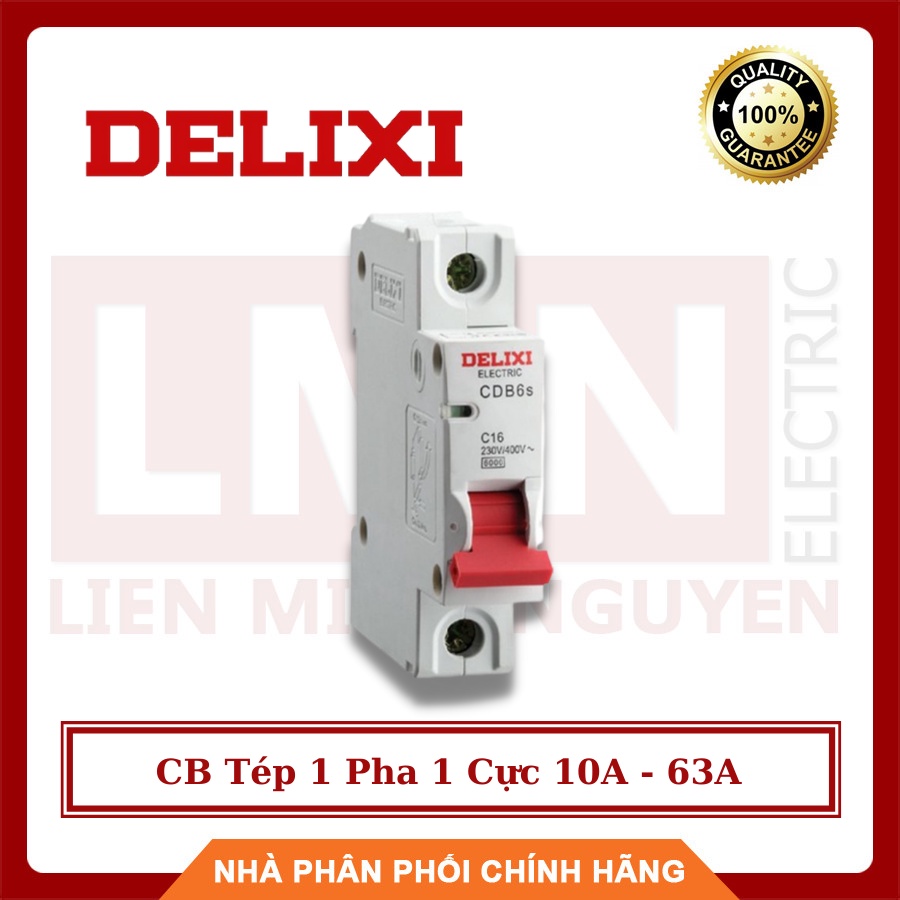 Cầu Dao Tự Động CB Tép 1 Pha 1 Cực 10A Đến 63A Delixi, Hàng Chất Lượng - BH 12 Tháng | Shopee ...
