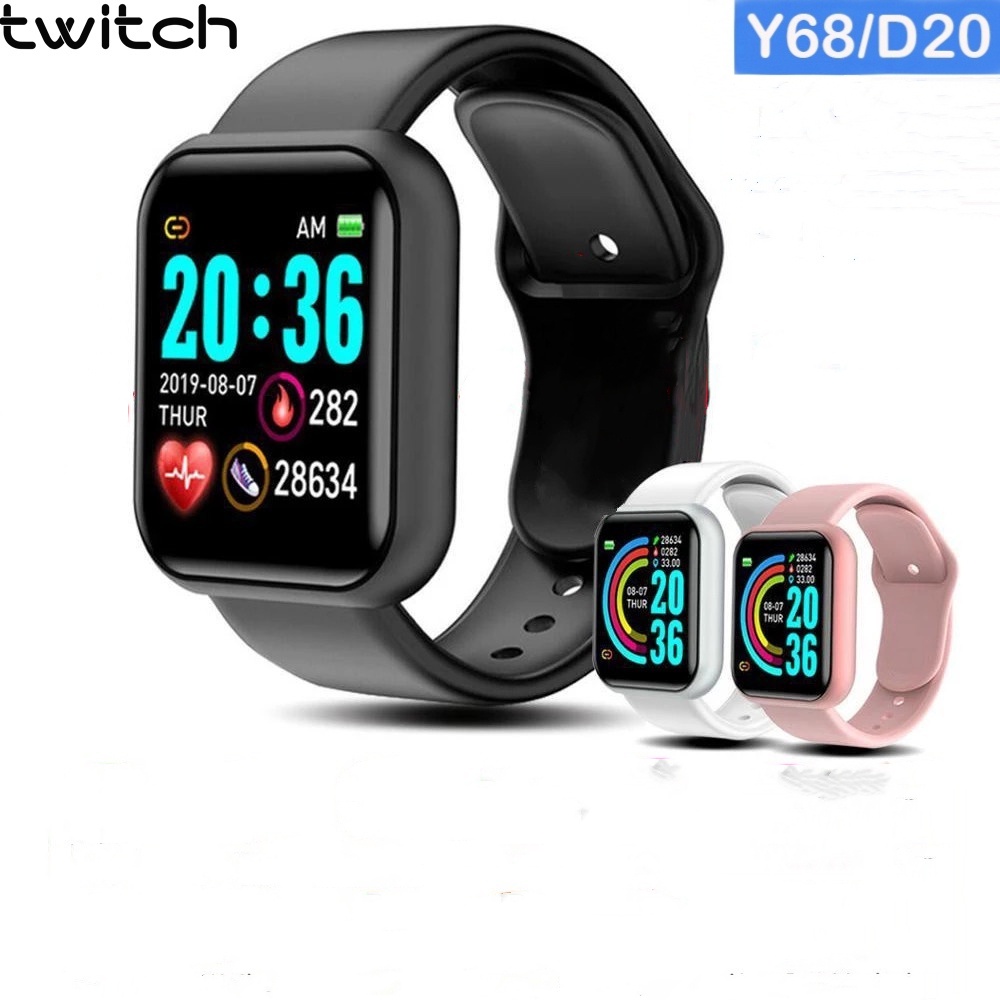 Đồng hồ thông minh TWITCH Y68 D20S theo dõi sức khỏe chất lượng cao chuyên dụng | Shopee Việt Nam
