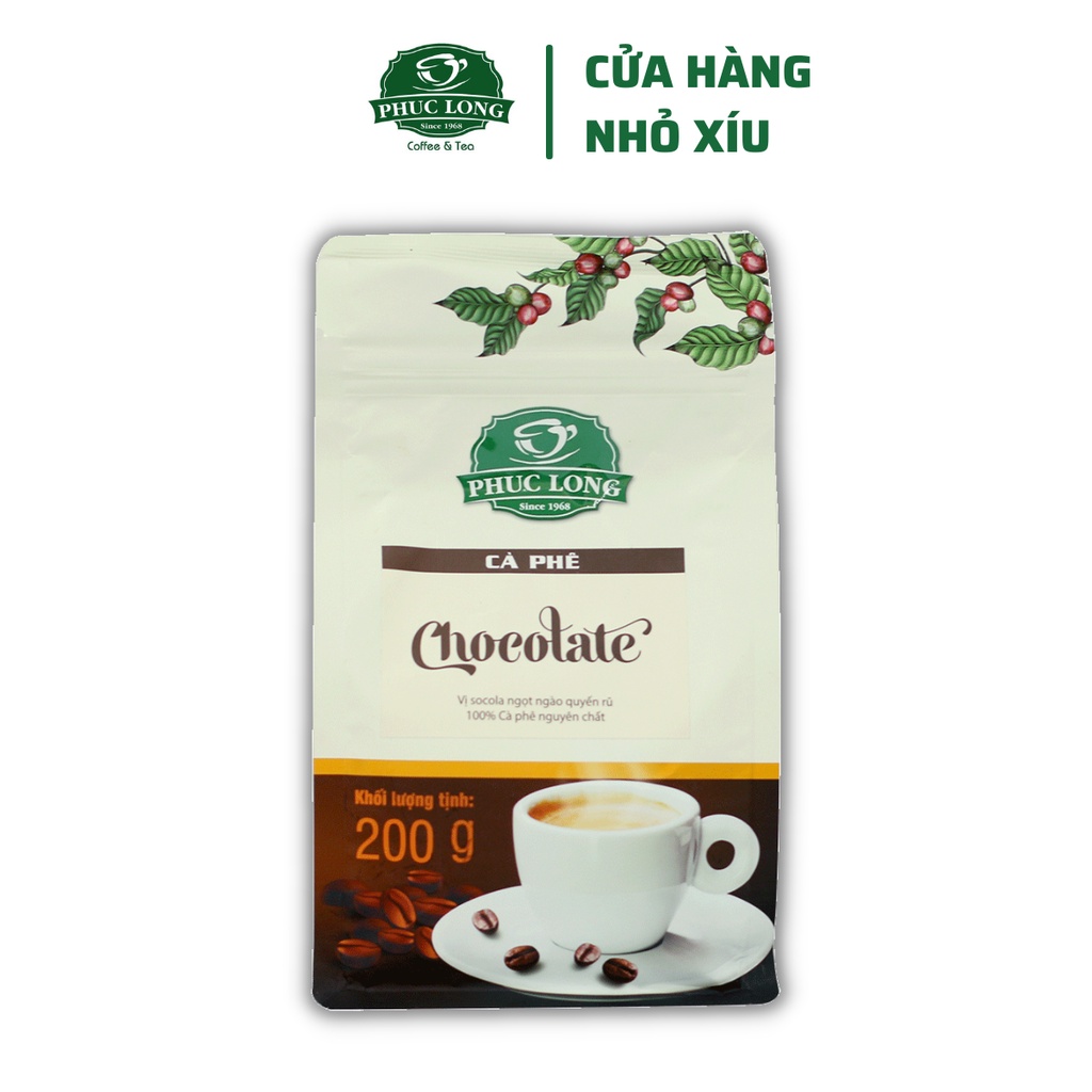 Cà Phê Chocolate Phúc Long 200g Date mới | Shopee Việt Nam