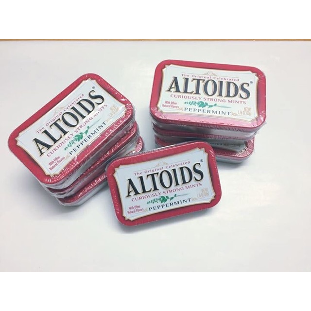 KẸO NGẬM ALTOIDS PEPPERMINT CURIOUSLY STRONG MINT | Shopee Việt Nam