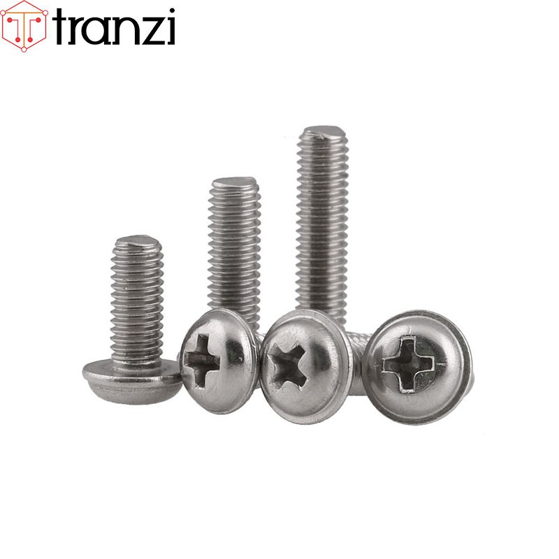 Vít bake liền vành đầu cầu thân bu lông inox 304 PWM M2 M2,5 | Shopee Việt Nam