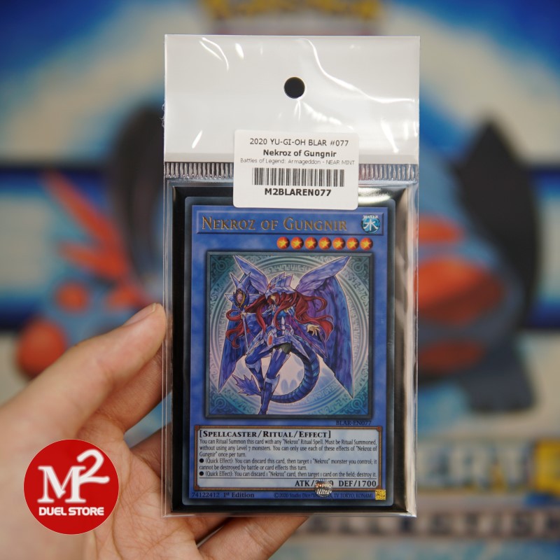 Lá bài Yugioh BLAR-EN077 Nekroz of Gungnir – Ultra Rare - Đóng gói theo tiêu chuẩn M2SCCQ-Lite ...