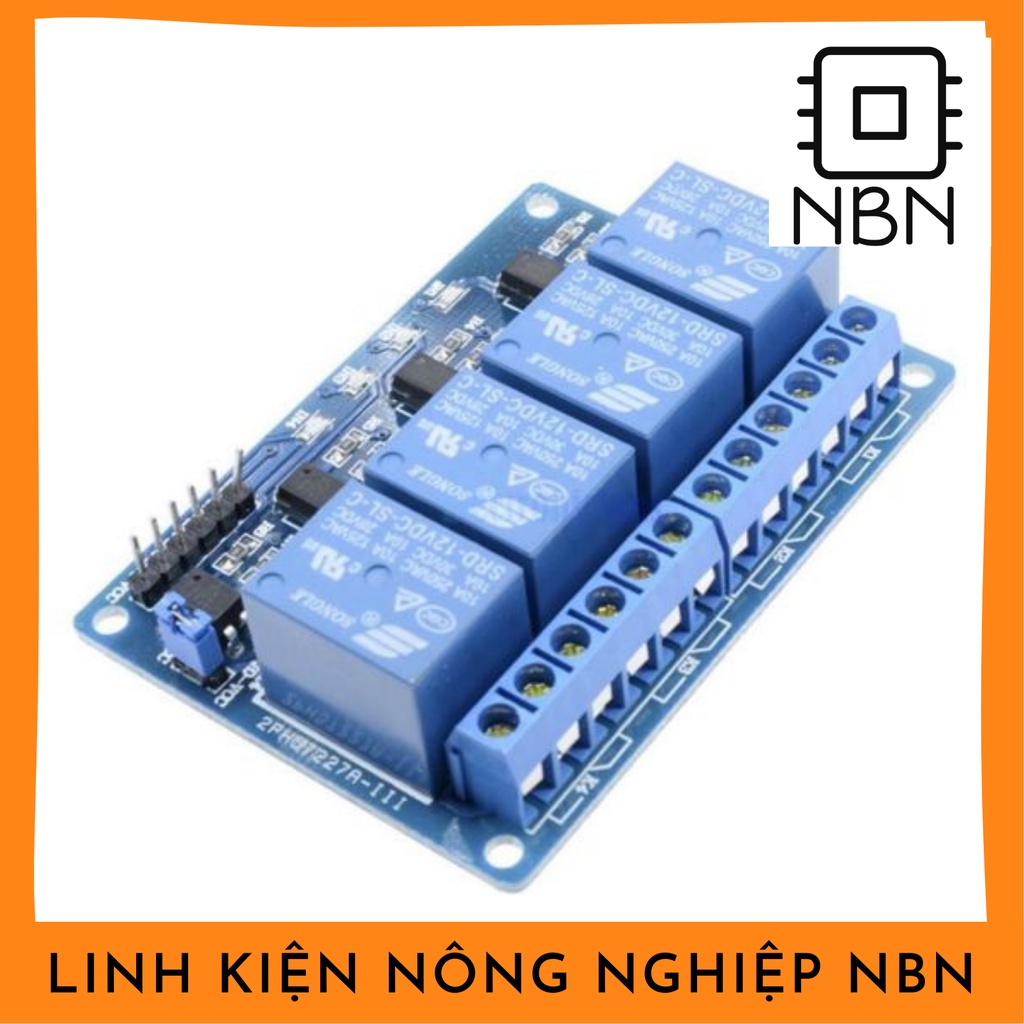 Module relay 4 kênh 12V/220V-10A (RL4-1210)- có opto cách ly | Shopee ...