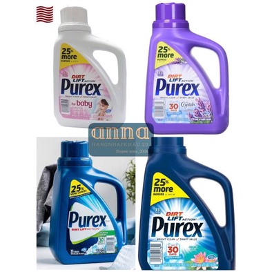 Nước giặt làm sáng và trắng quần áo Purex Bright Clean Baby/After The ...