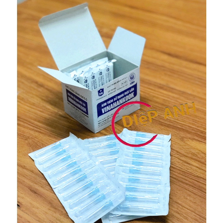 Hộp 100 đầu kim tiêm 22G-23G- kim lấy thuốc 22G-23G vô trùng ...